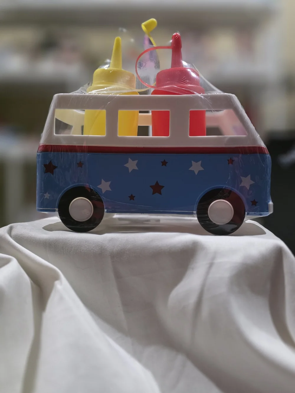 Toys | Kids Toy Bus With Ketchup And Mustard Bottled | Poshmark
